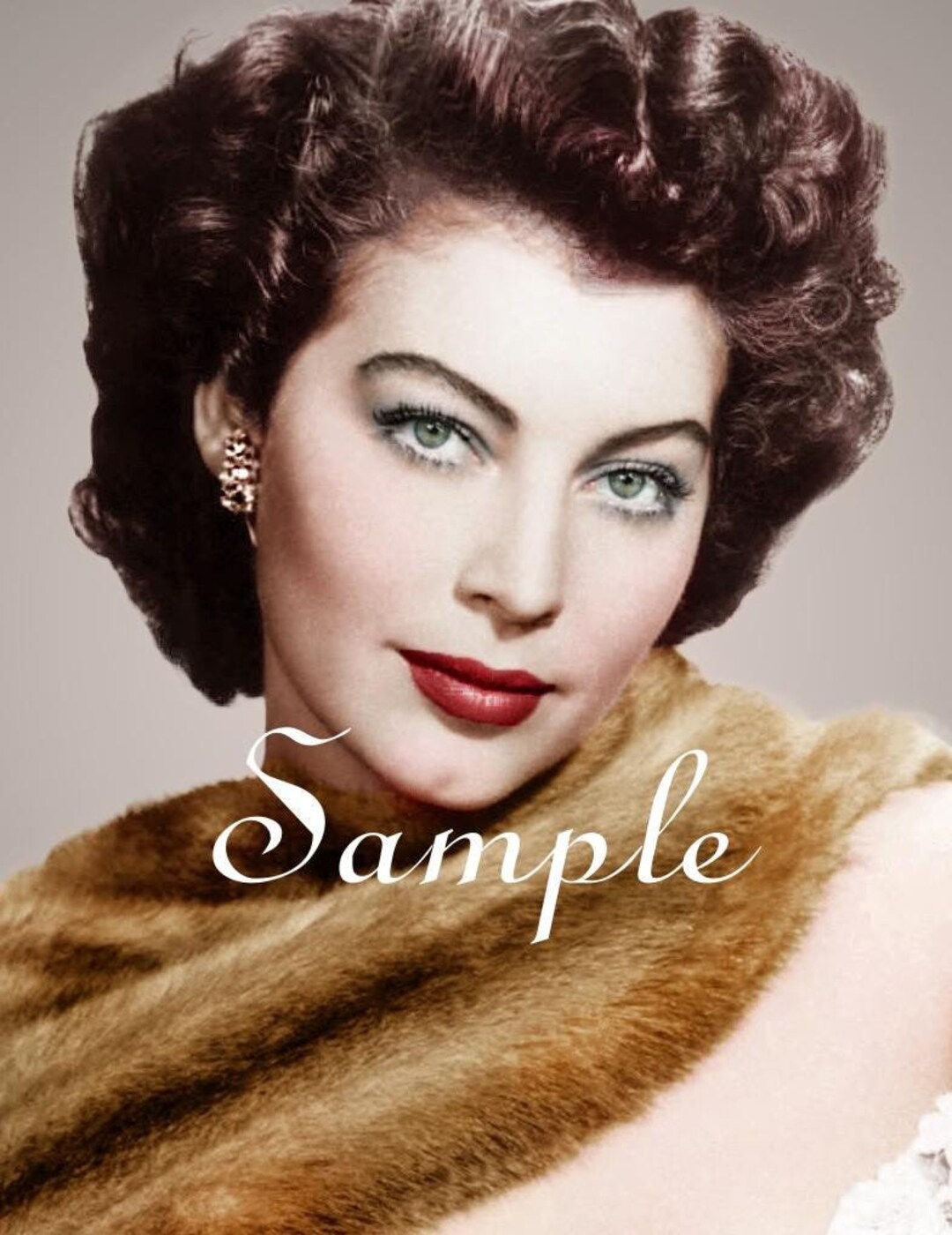 Ava Gardner -fabric Quilt Block/panel Hollywood Movie Star -100% Cotton ...