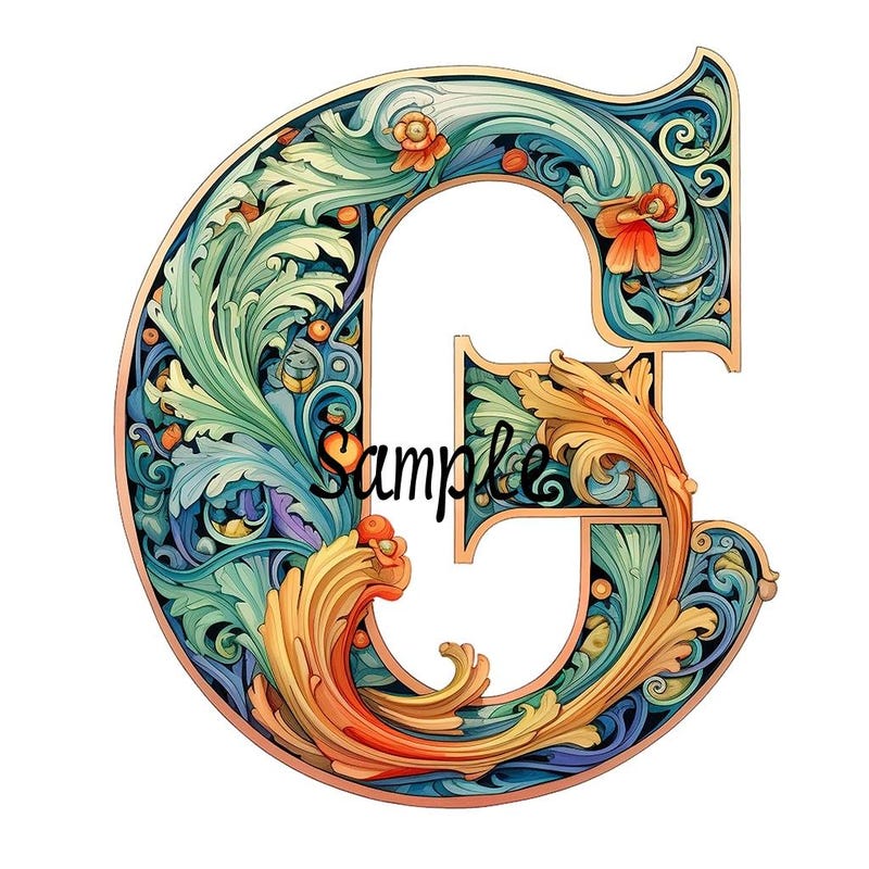 Illuminated Letter G - Etsy