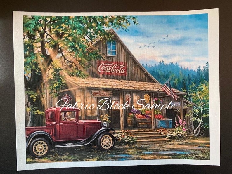 Fabric Art Quilt Block Coca-cola Vintage Collage Coke 3041 - Etsy