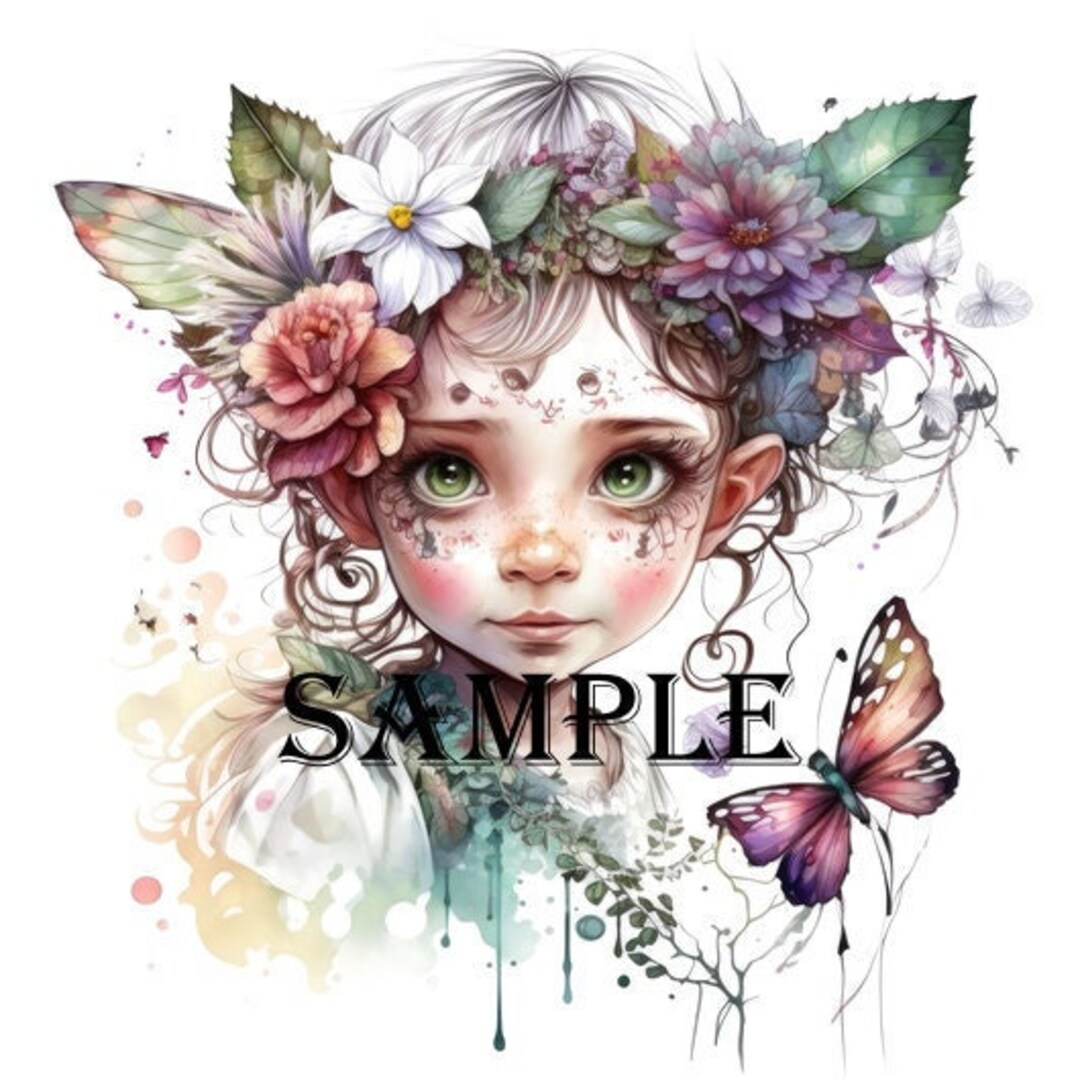 Fabric Quilt Block Whimsical Fairy With Flowers 100% Cotton 8 X 8 - Etsy