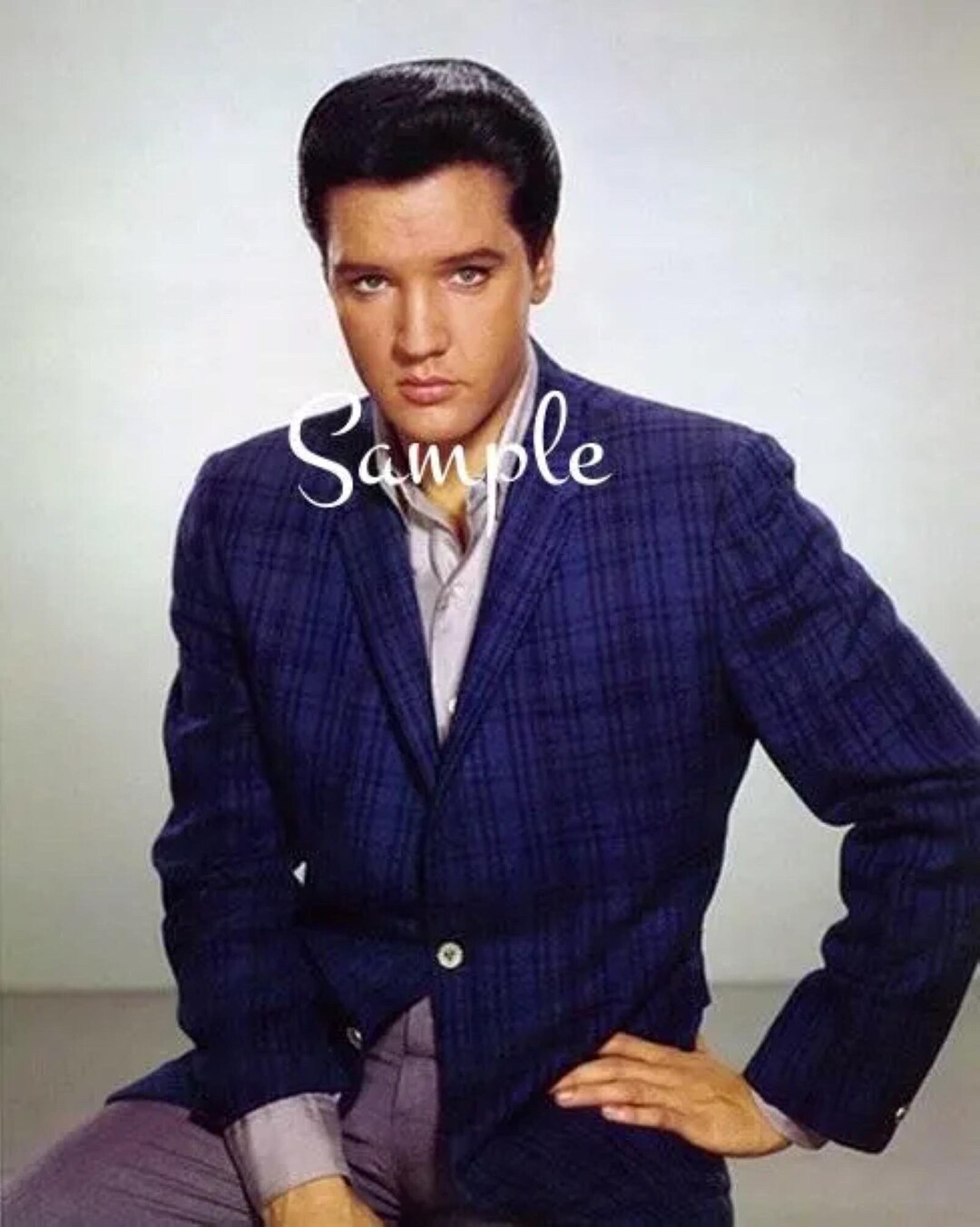 Fabric Art Quilt Block/panel - Elvis Presley- Rock & Roll- Cotton ...