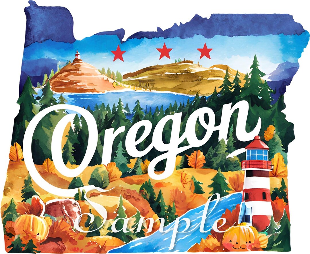OREGON -state - Fabric Art Quilt Block/panel - Retro Travel Adventures ...
