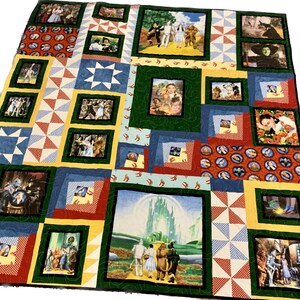 Fabric Art Quilt Block/panel - the Wizard of Oz - Wicked Witch- 100% ...