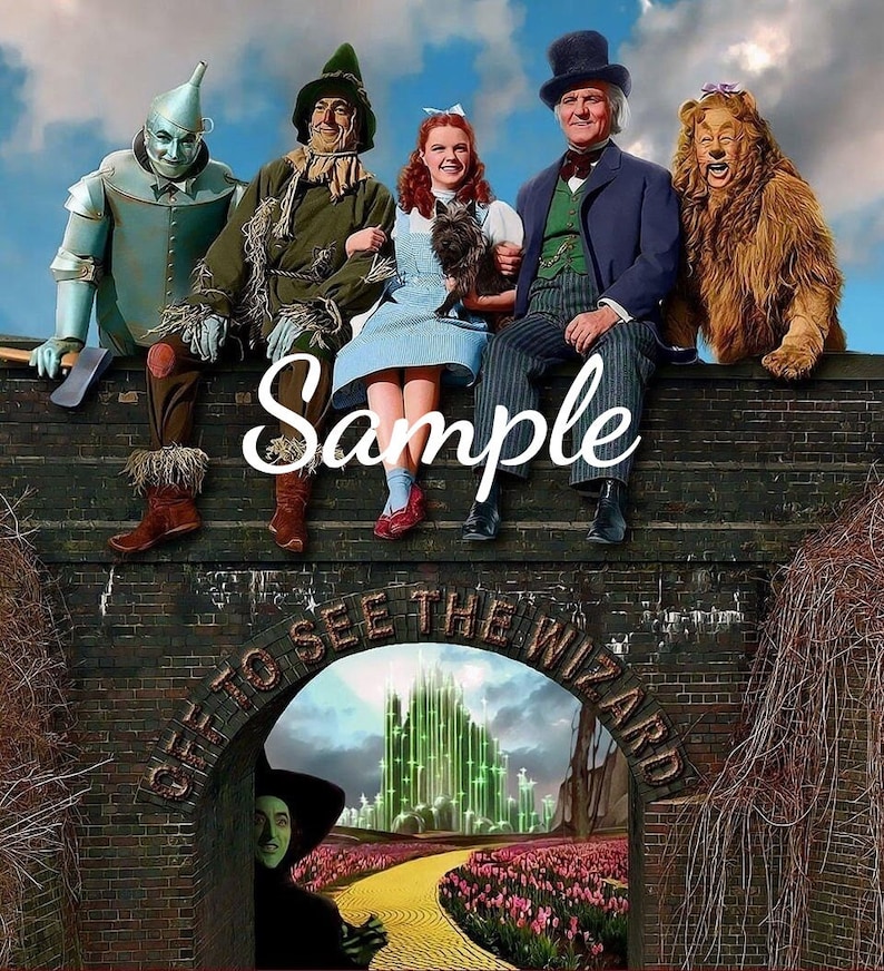 Fabric Quilt Block the Cast of the Wizard of Oz 100% Cotton 2414 - Etsy