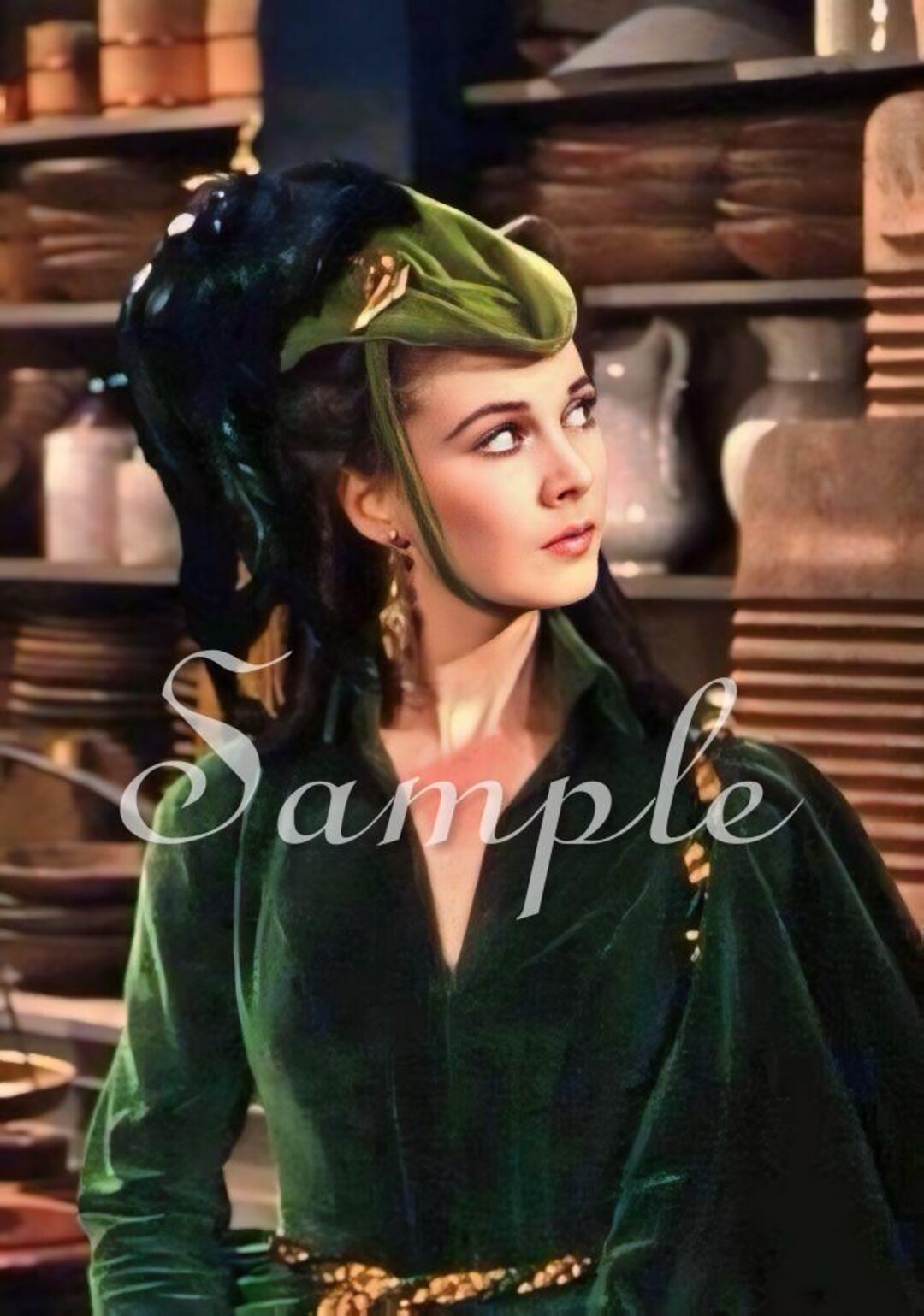 Scarlett O'hara Fabric Art Quilt Block: Gone With the Wind Cotton Panel ...