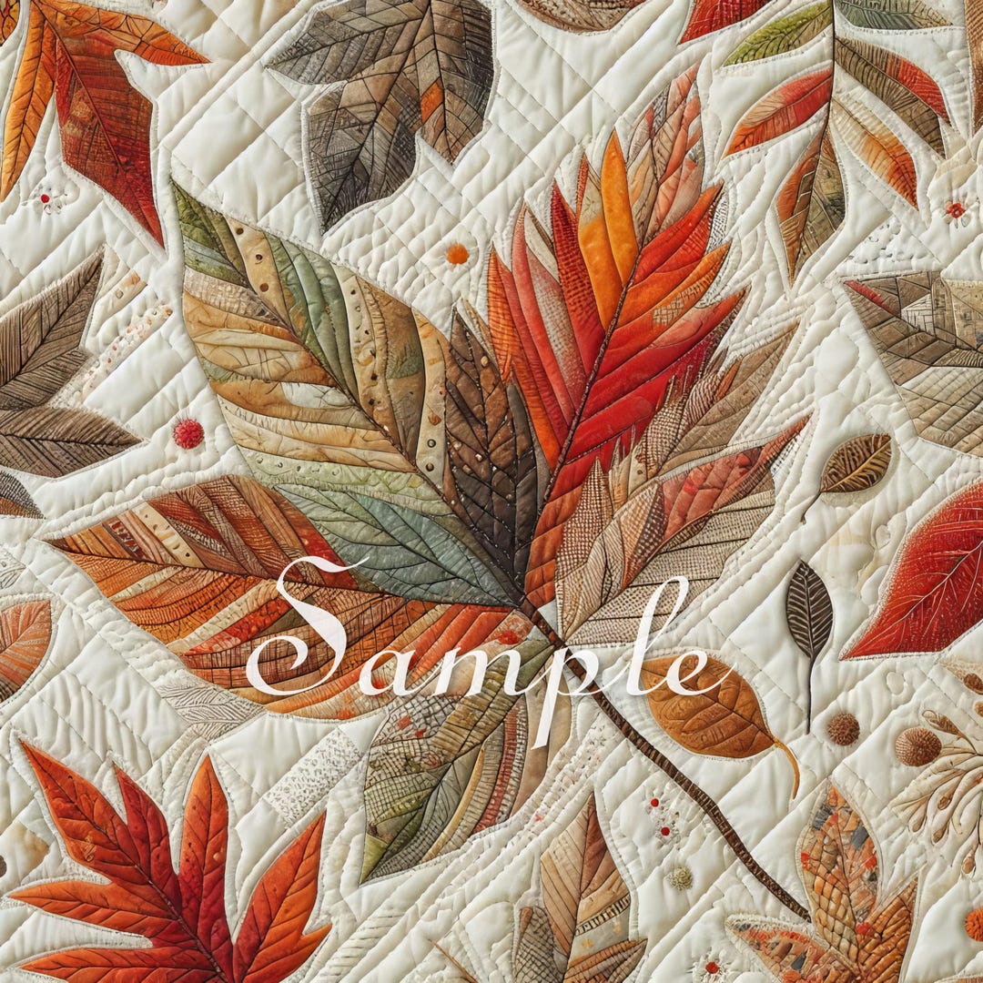 Cotton Fabric Quilt Block/panel - Maple Leaf - Patchwork - Autumn - Fall Decor - Canadian - 100% ...