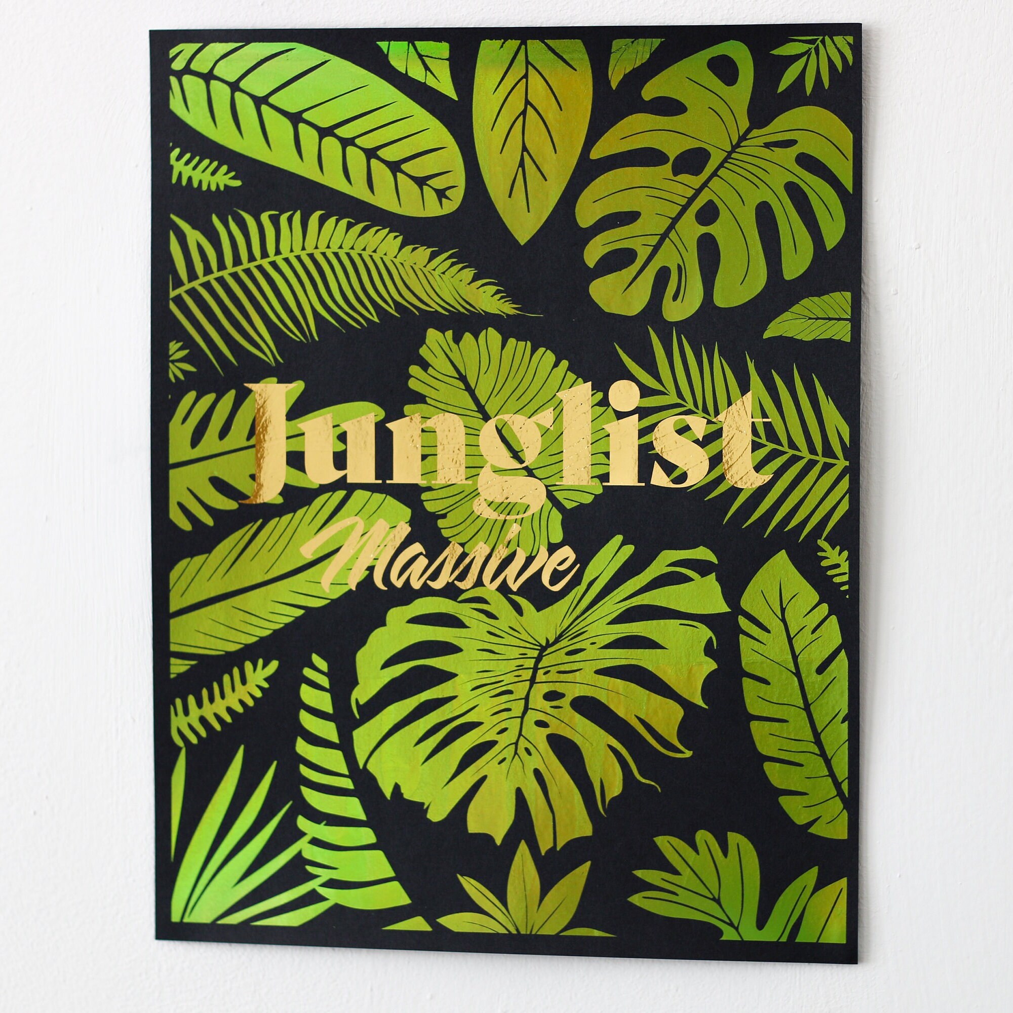 Junglist Massive Poster Jungle Music Junglist Movement 90s Typographic ...