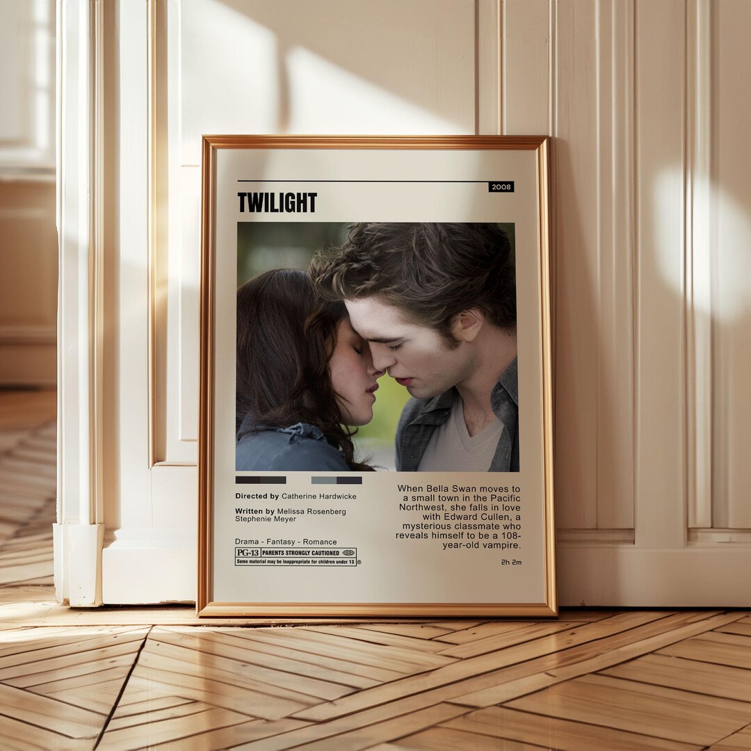 Twilight Poster, Catherine Hardwicke, Minimal Movie Art, Retro Movie ...