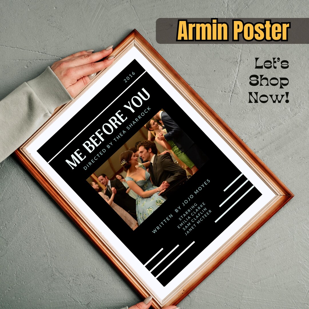Me Before You Poster, Thea Sharrock, Retro Movie Print, Mid Century ...