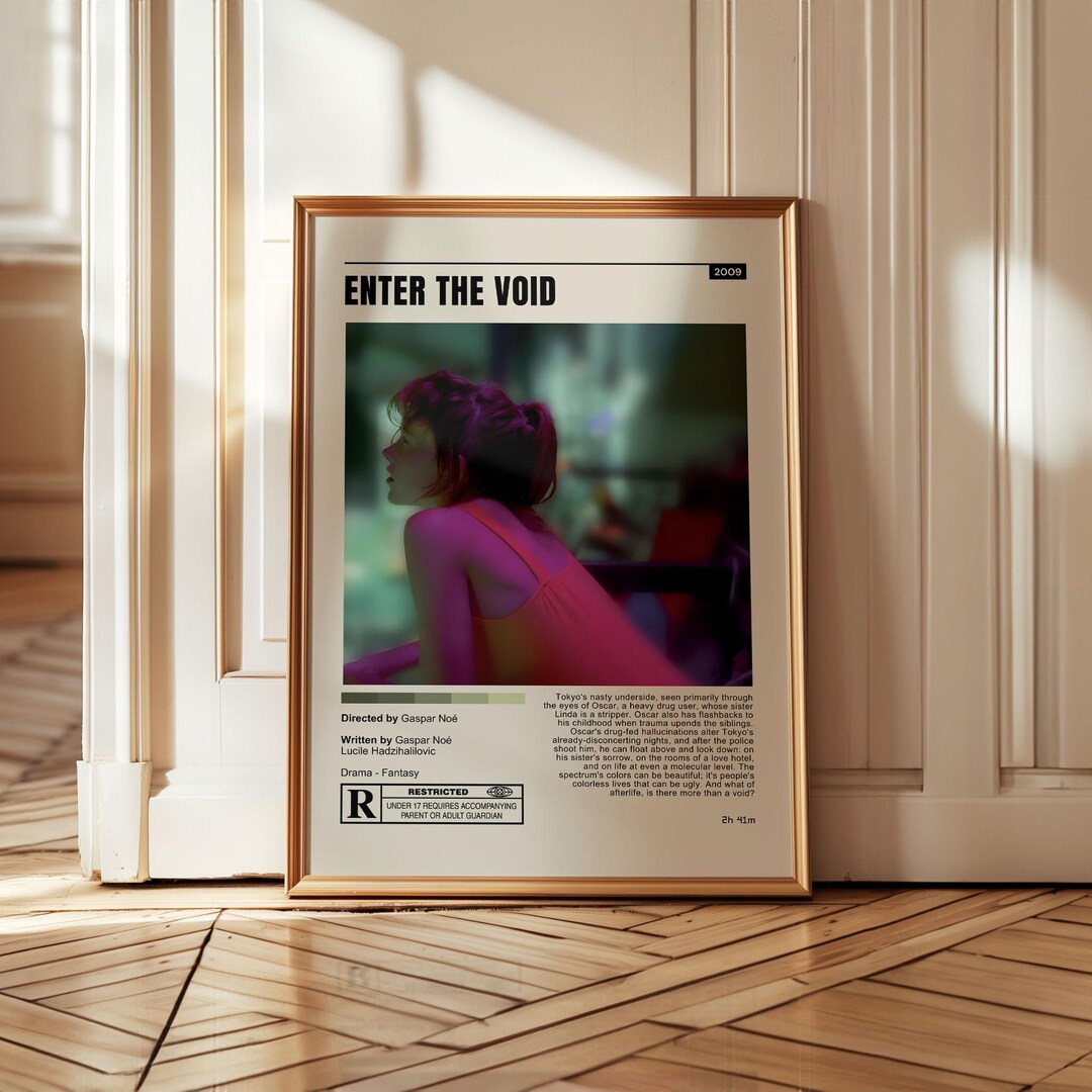 Enter the Void Poster, Gaspar Noé, Minimal Movie Art, Retro Movie Poster, Digital Print ...