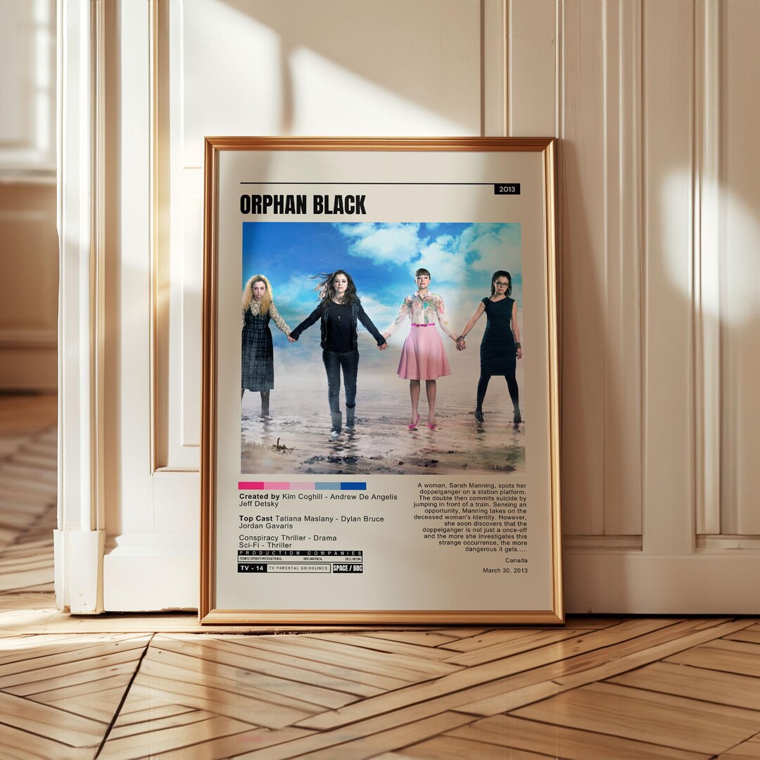 Orphan Black Poster, Kim Coghill, Tv Series, Minimal Movie Art, Retro ...