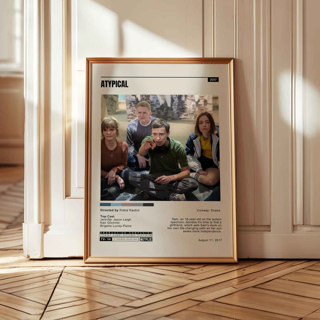 Atypical, Robia Rashid, Retro Movie Print, Mid Century Modern ...