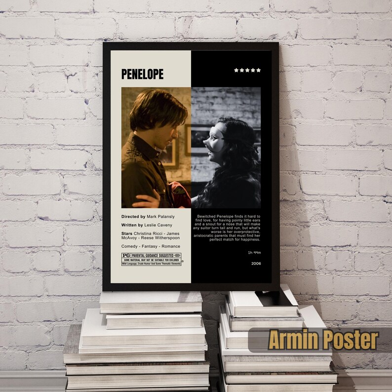 Penelope Poster, Mark Palansly, Minimal Movie Art, Retro Movie Poster ...