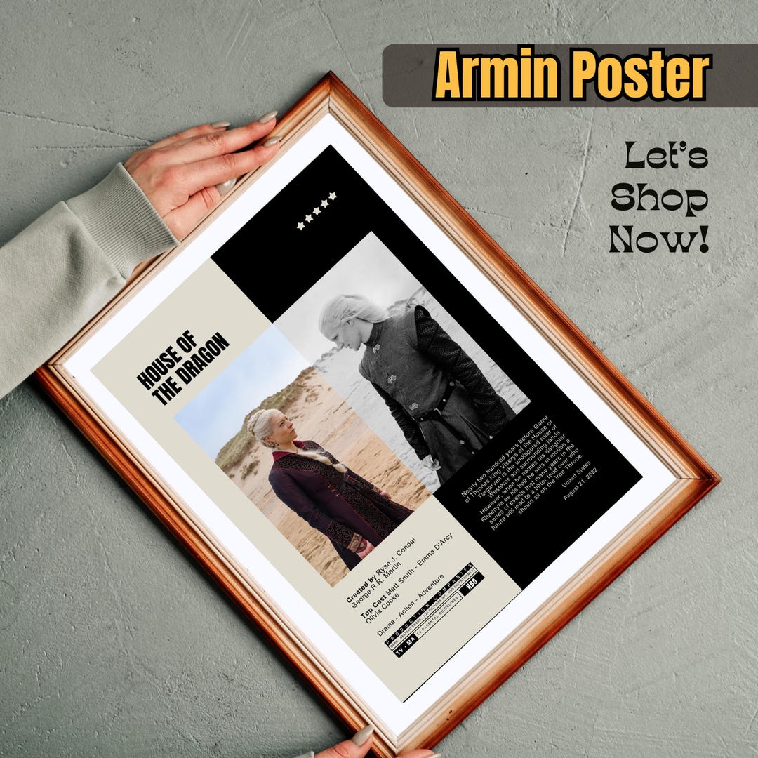 House of the Dragon Poster, Ryan J. Condal, Tv Series, Minimal Movie ...