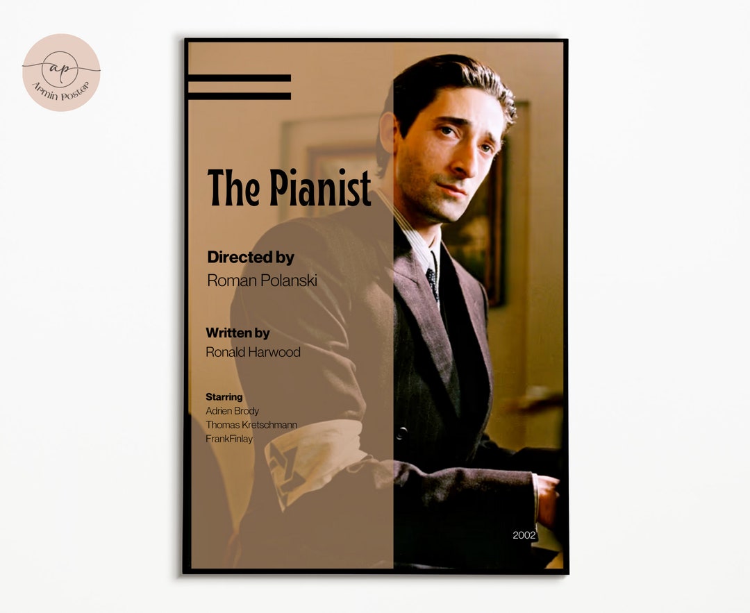 The Pianist Posterroman Polanski Retro Movie Print Mid - Etsy