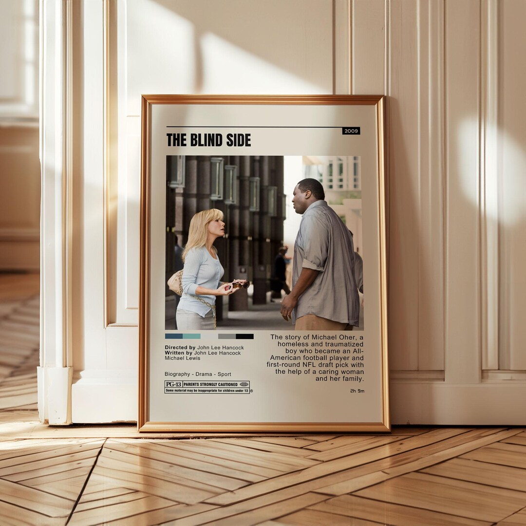 The Blind Side Poster, John Lee Hancock, Retro Movie Poster, Black ...