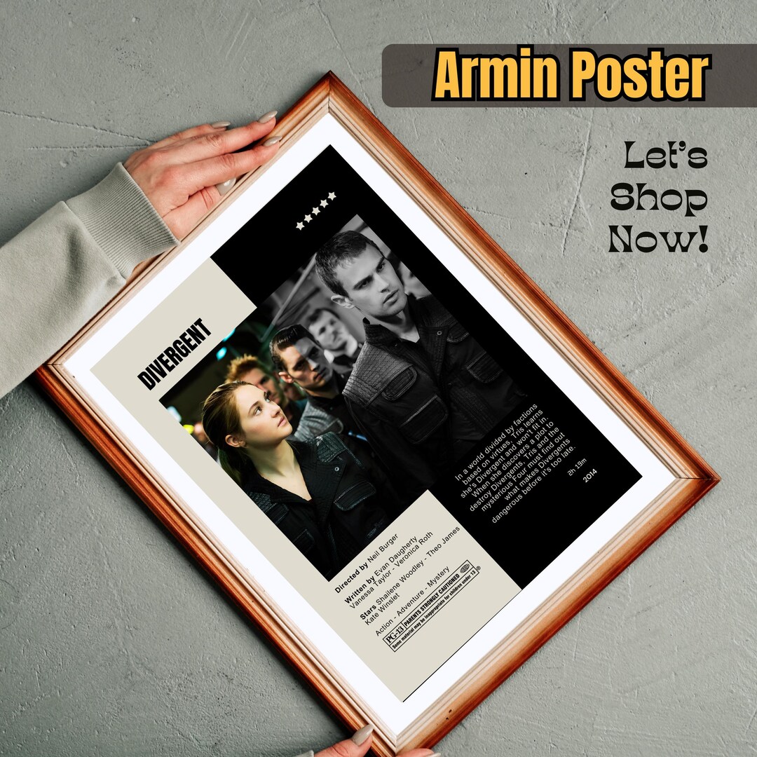 Divergent Poster, Neil Burger, Minimalist Movie Poster, Vintage Retro ...