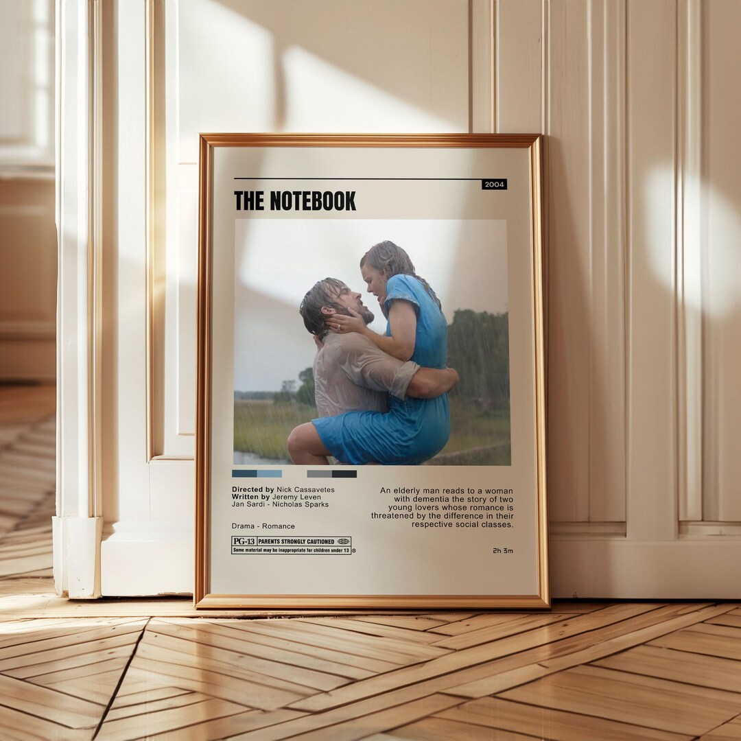The Notebook Poster, Nick Cassavetes, Movie Poster, Retro Newspaper ...