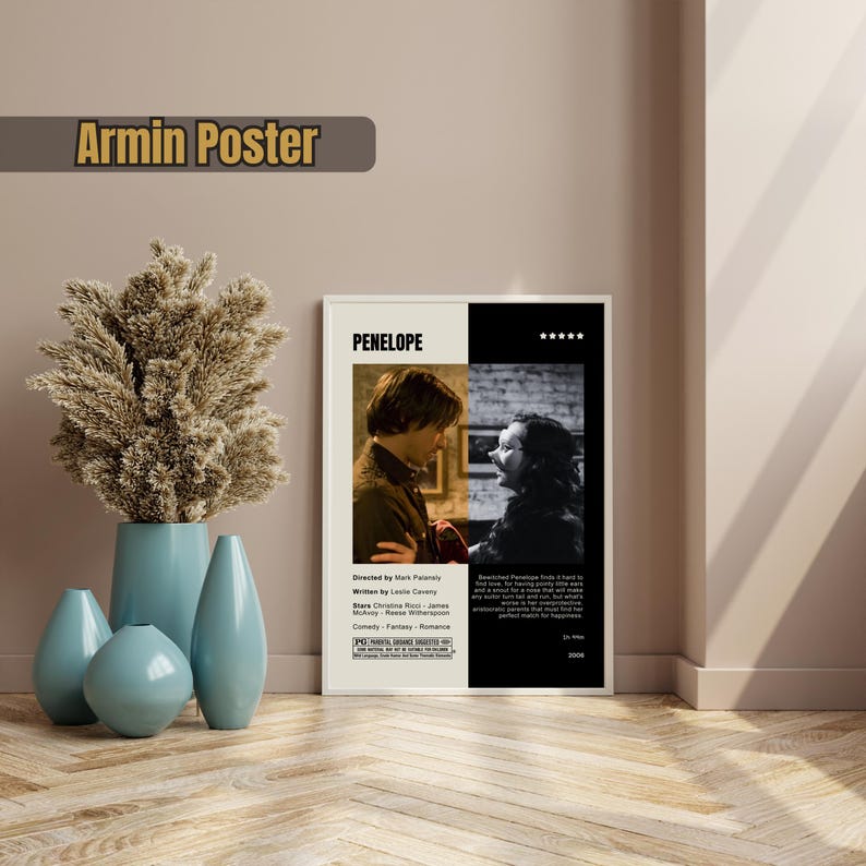 Penelope Poster, Mark Palansly, Minimal Movie Art, Retro Movie Poster ...
