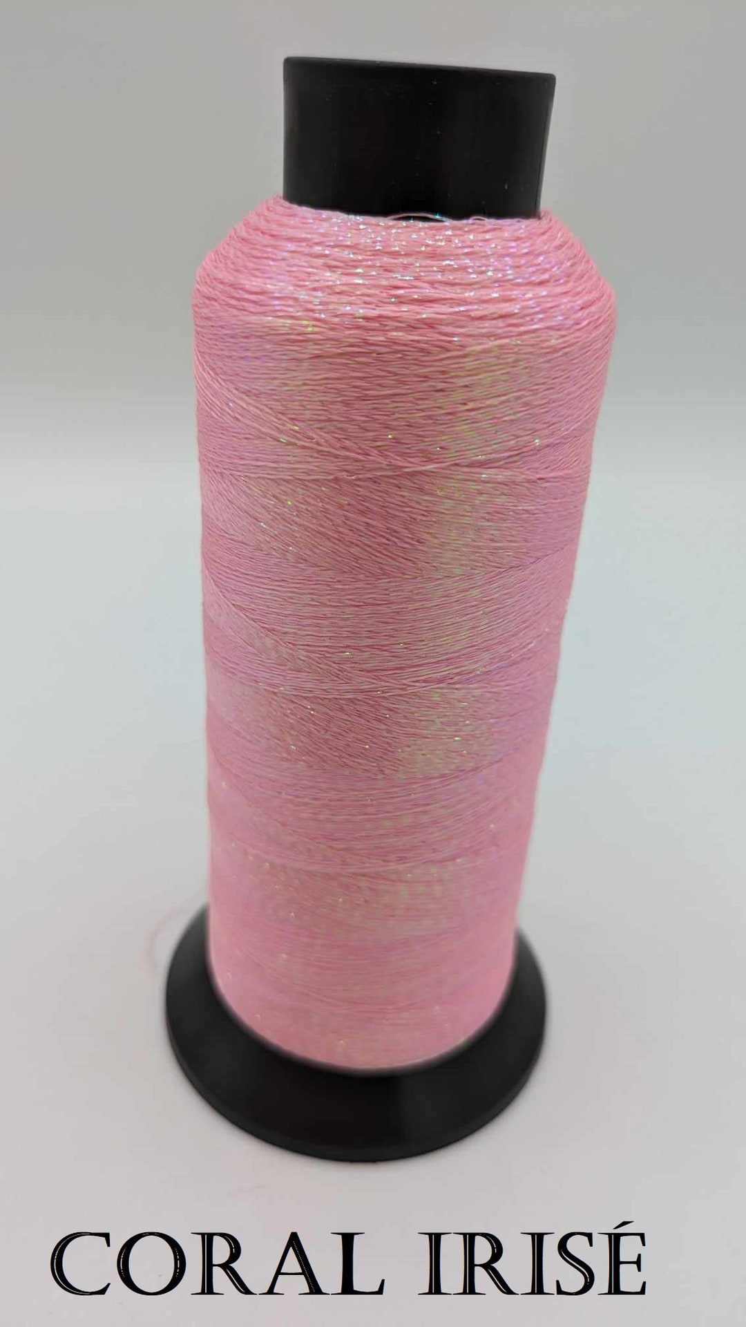 Glitter Spool 3000 M Coral Iridé for Bobbins, Crochet, Knitting ...