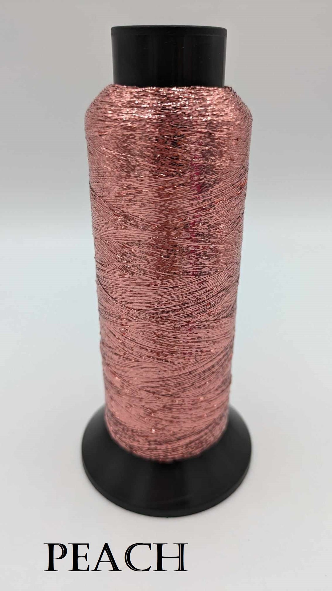 Glitter Spool 3000 M Peach for Bobbins, Crochet, Knitting, Glitter ...