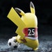 Pikachu Footbal Player Electric Pokemon Figurine Hand Painted - Etsy
