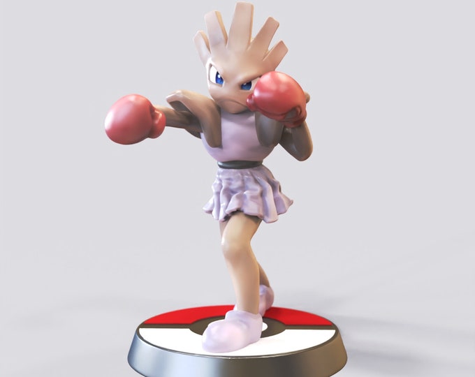 Hitmonchan Fighting Pokemon Statue Figure Hand Painted 3D Printed ...