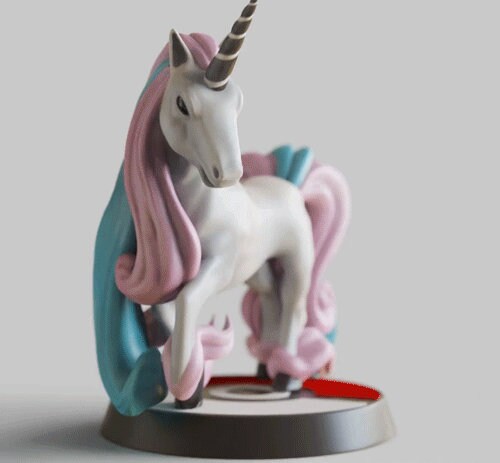 Alolan Galarian Rapidash Fire Pokemon Statue Figure Hand Painted 3D ...