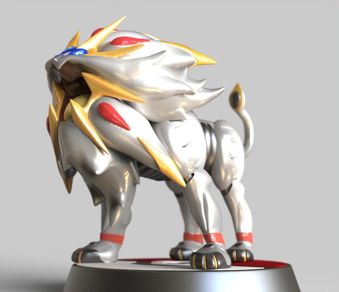 Solgaleo Pokemon Statue Figure Hand Painted Nintendo Gaming - Etsy