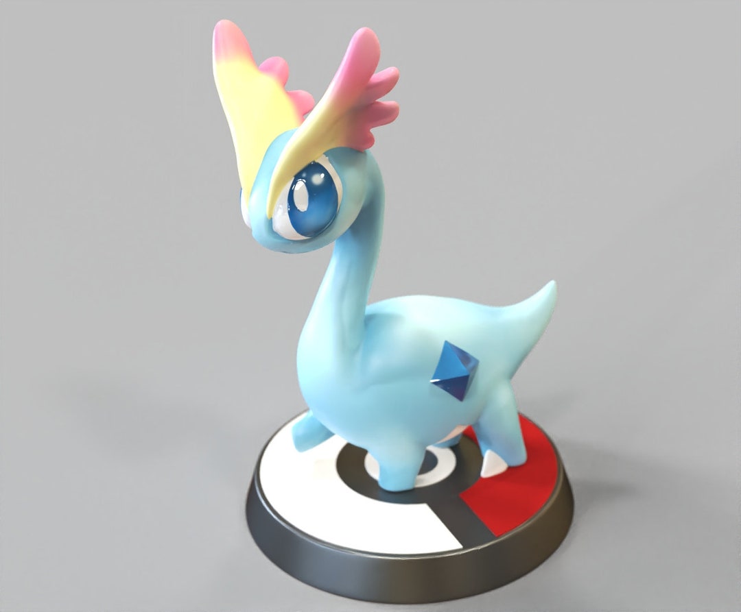 Amaura Pokemon Statue Figure Hand Painted 3D Printed Nintendo Gaming ...