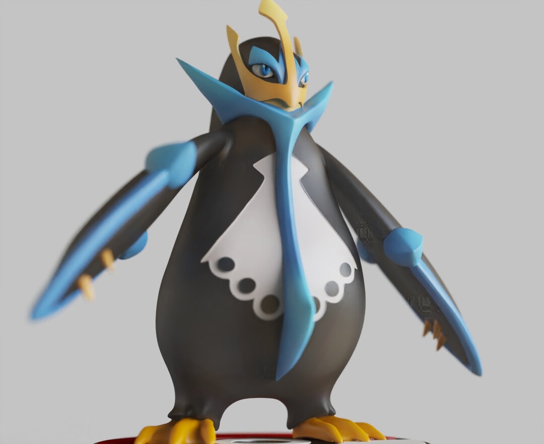 Empoleon Water Pokemon Statue Figure Hand Painted Nintendo Gaming Decor ...