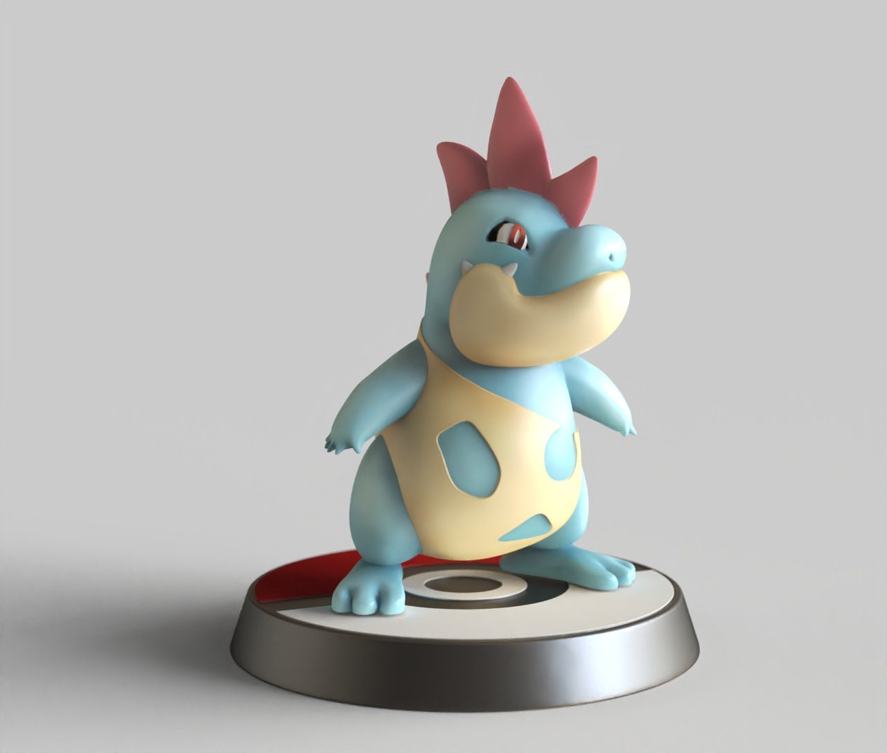 Croconaw Water Pokemon Figurine Hand Painted Nintendo Gaming Decor - Etsy