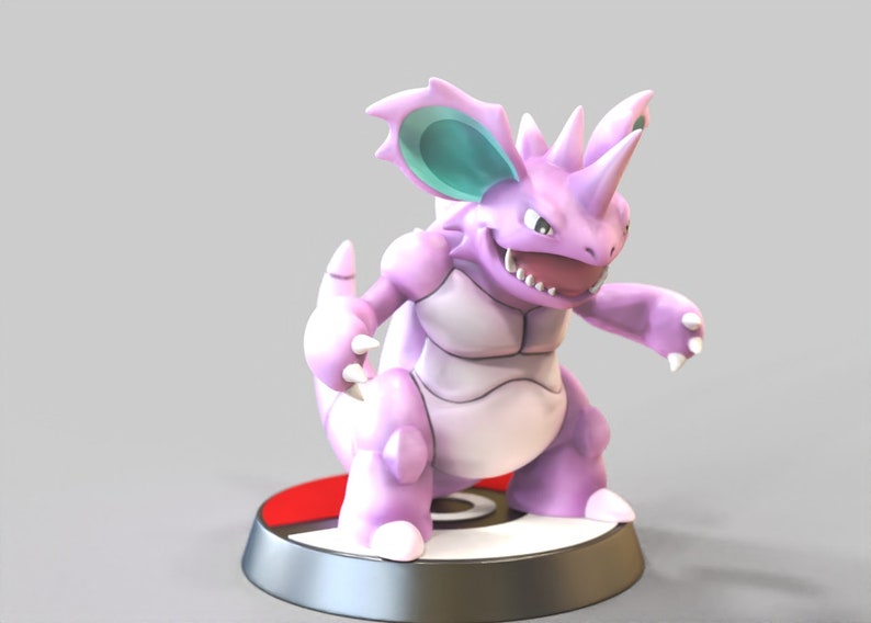 Nidoking Pokemon Statue Figure Hand Painted Nintendo Gaming - Etsy