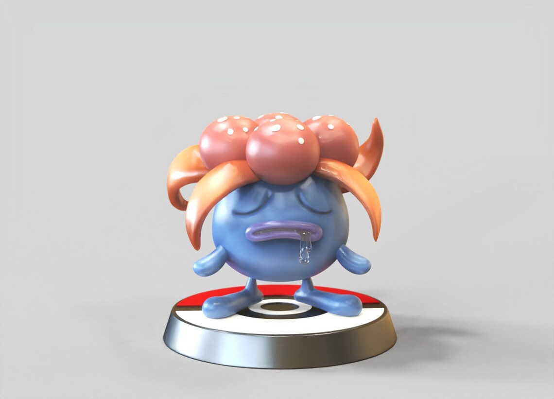 Gloom Grass Poison Pokemon Statue Figure Hand Painted 3D Printed ...