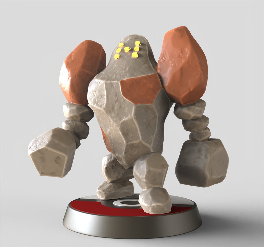 Regirock Legendary Pokemon Statue Figure Hand Painted Nintendo Gaming ...