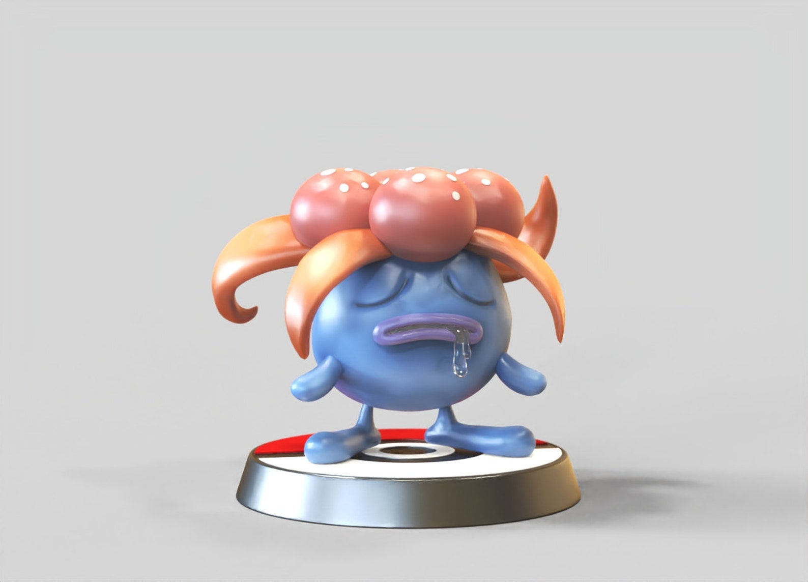 Gloom Grass Poison Pokemon Statue Figure Hand Painted 3D Printed ...