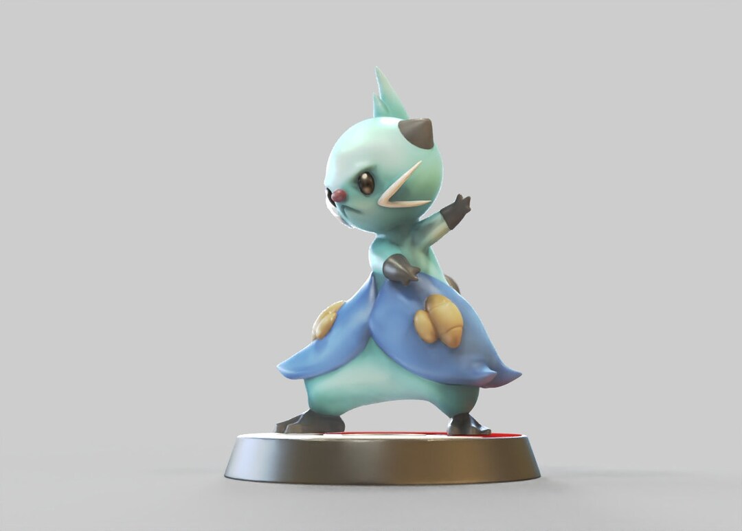 Dewott Water Pokemon Statue Figure Hand Painted 3D Printed Nintendo ...