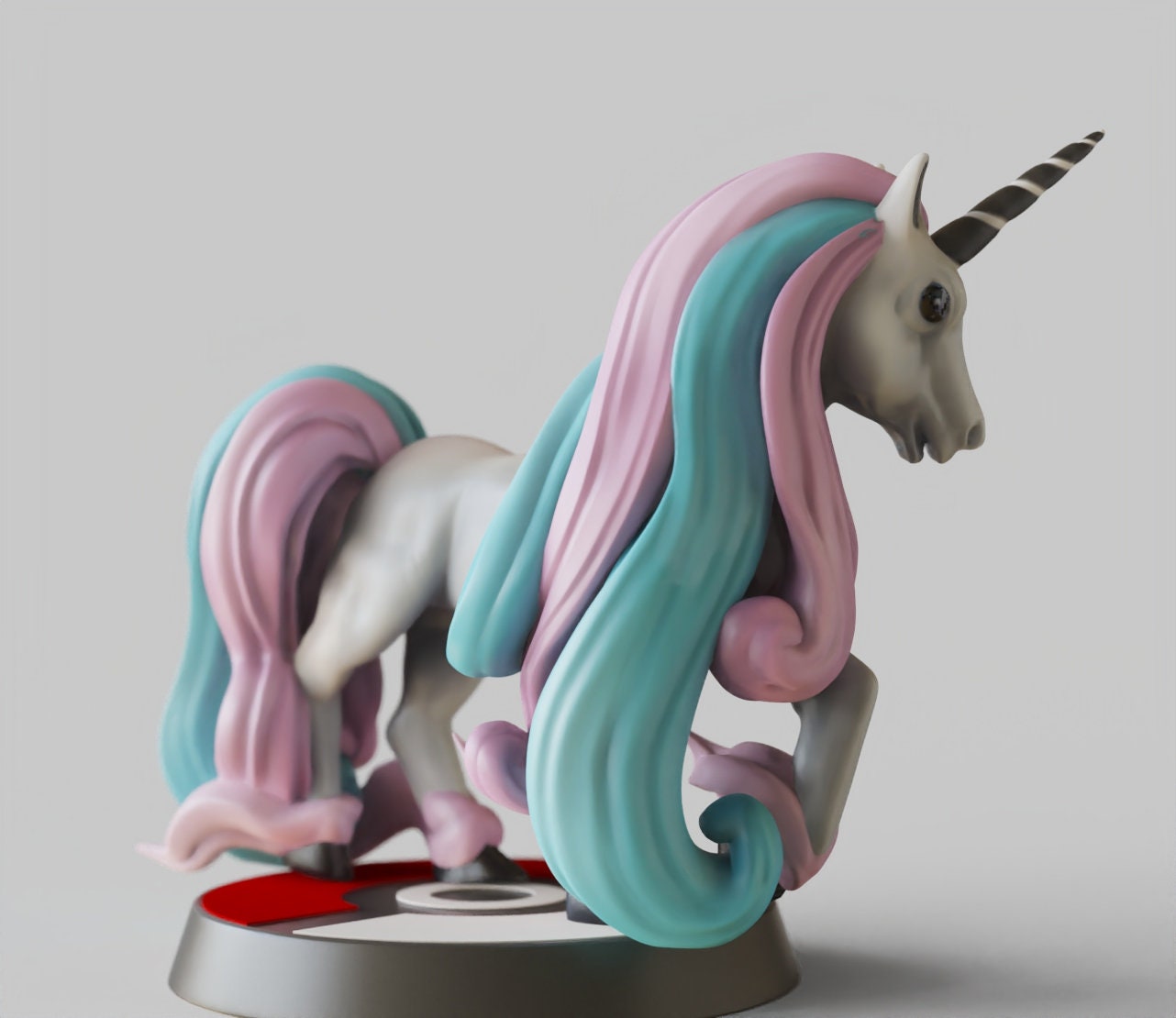 Alolan Galarian Rapidash Fire Pokemon Statue Figure Hand Painted 3D ...