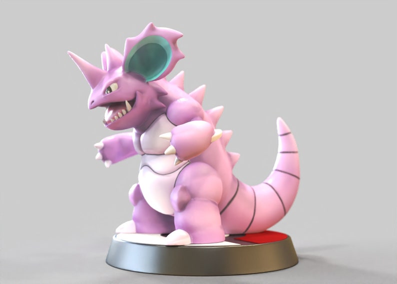 Nidoking Pokemon Statue Figure Hand Painted Nintendo Gaming - Etsy