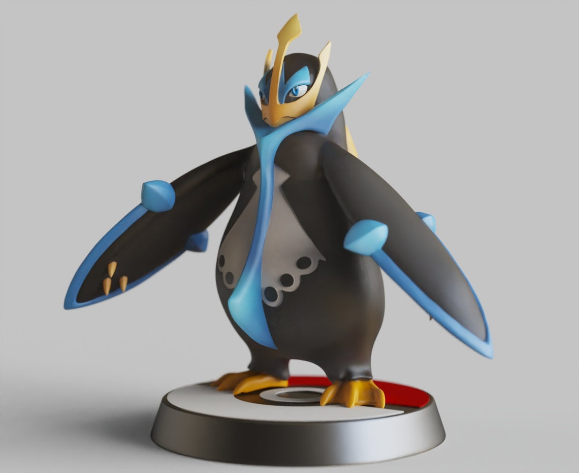 Empoleon Water Pokemon Statue Figure Hand Painted Nintendo Gaming Decor ...