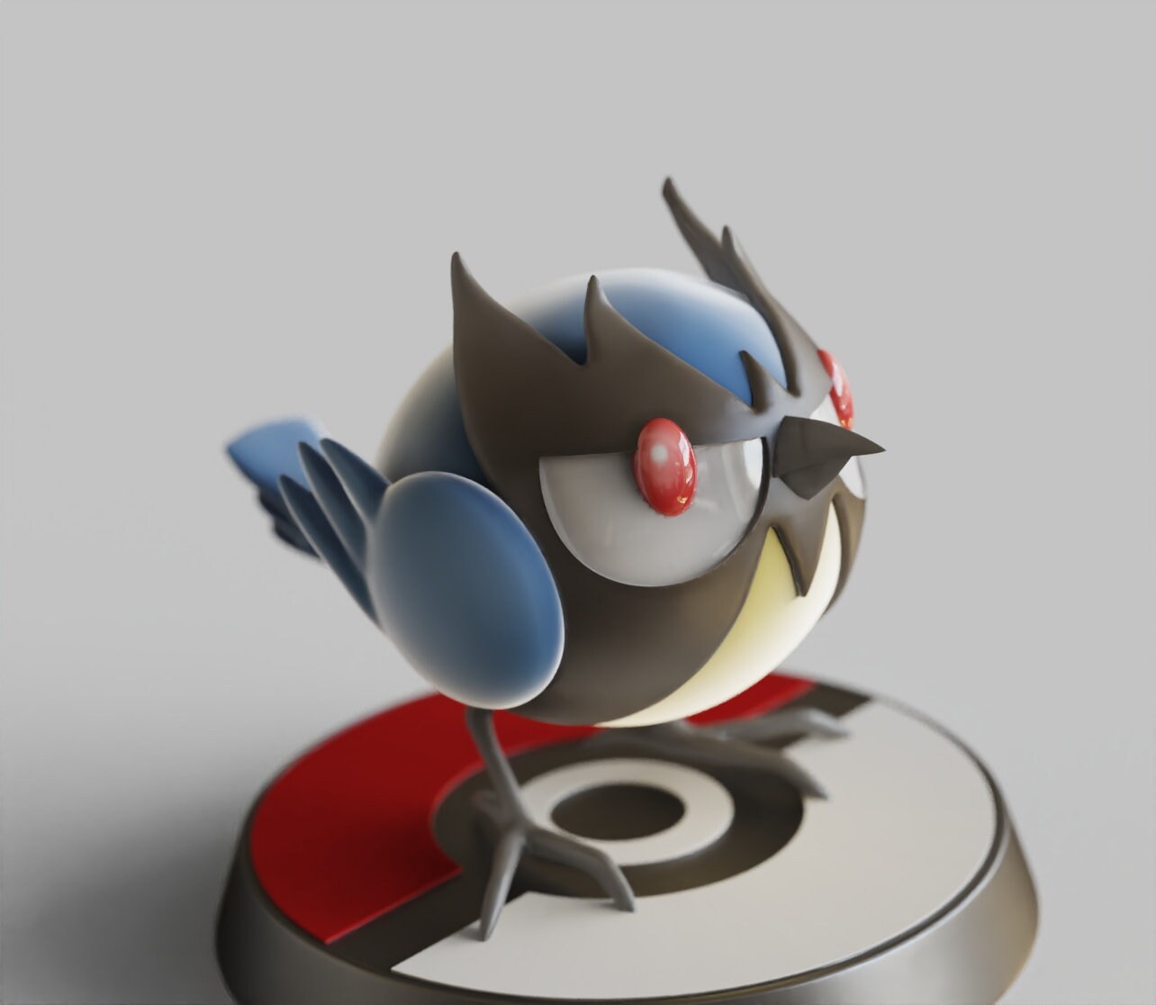 Rookidee Bird Pokemon Statue Figure Hand Painted 3D Printed Nintendo ...