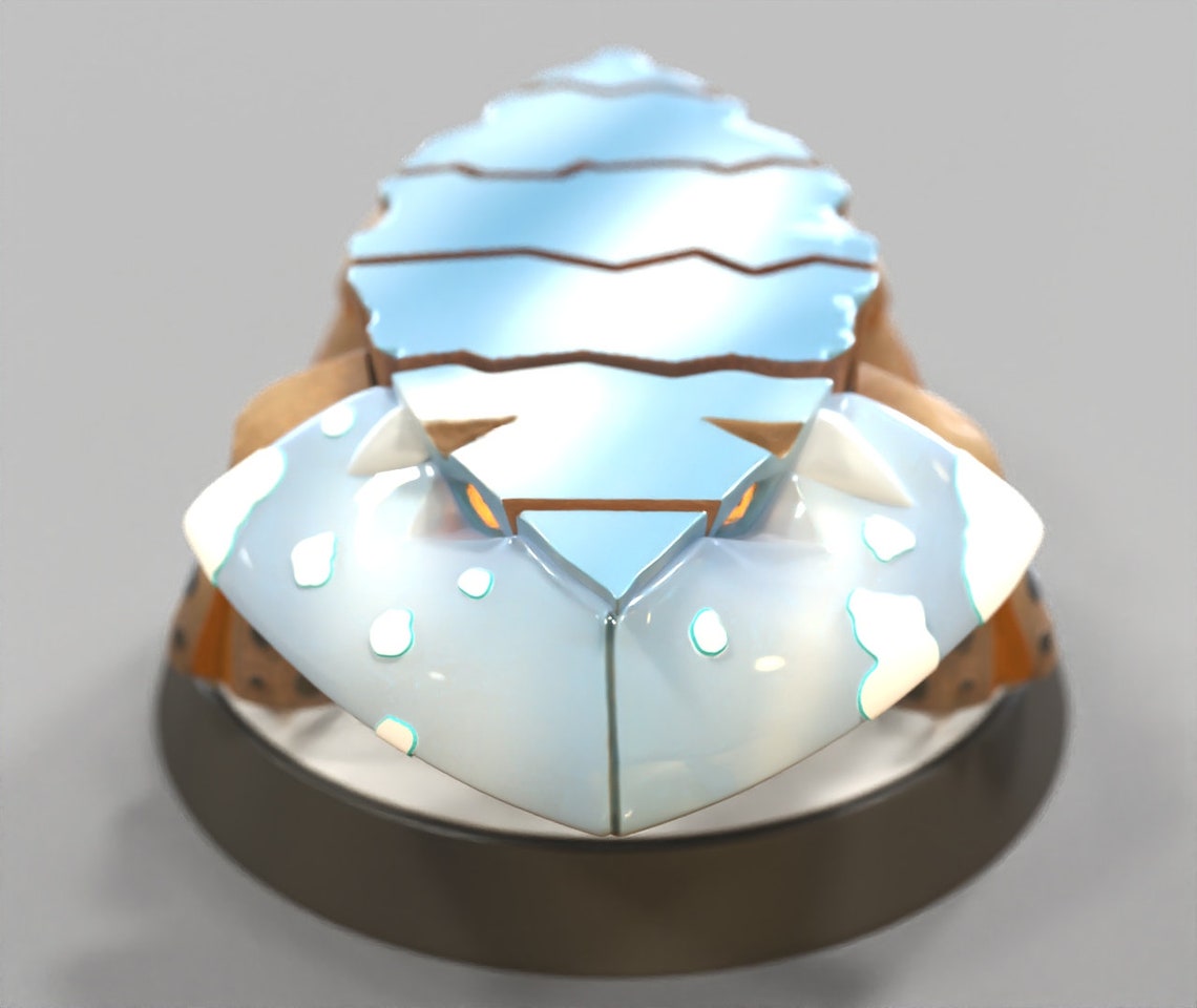 Hisuian Avalugg Ice Pokemon Statue Figure Hand Painted 3D - Etsy