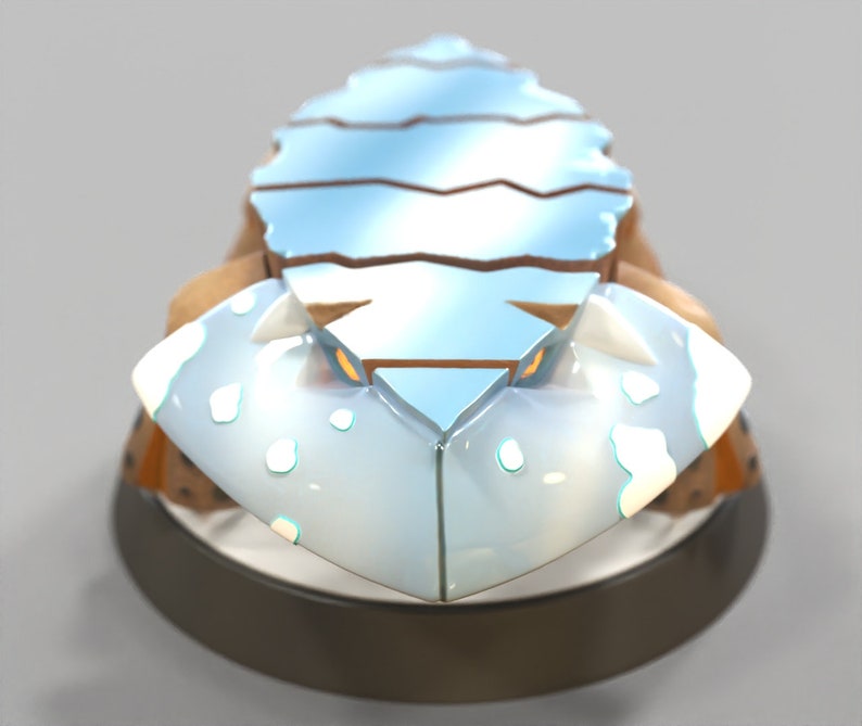 Hisuian Avalugg Ice Pokemon Statue Figure Hand Painted 3D - Etsy