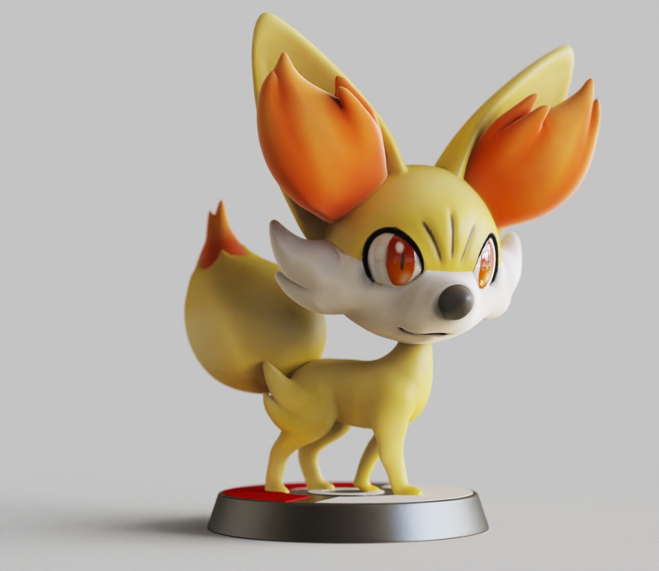 Fenikin Fire Fox Pokemon Figure Hand Painted Nintendo Gaming Decor - Etsy