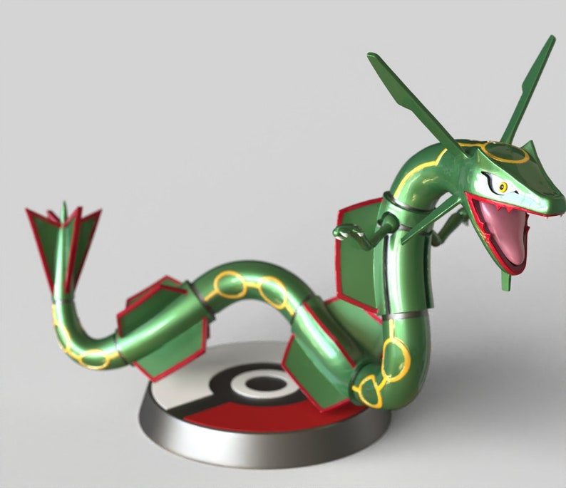 Rayquaza Pokemon Statue Figure Hand Painted Nintendo Gaming Decor - Etsy