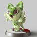 Sprigatito Pokemon Statue Figure Hand Painted 3D Printed Nintendo ...