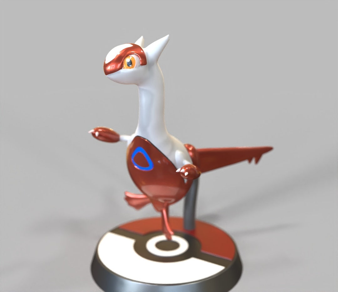 Latias Pokemon Statue Figure Hand Painted 3D Printed Nintendo Gaming ...