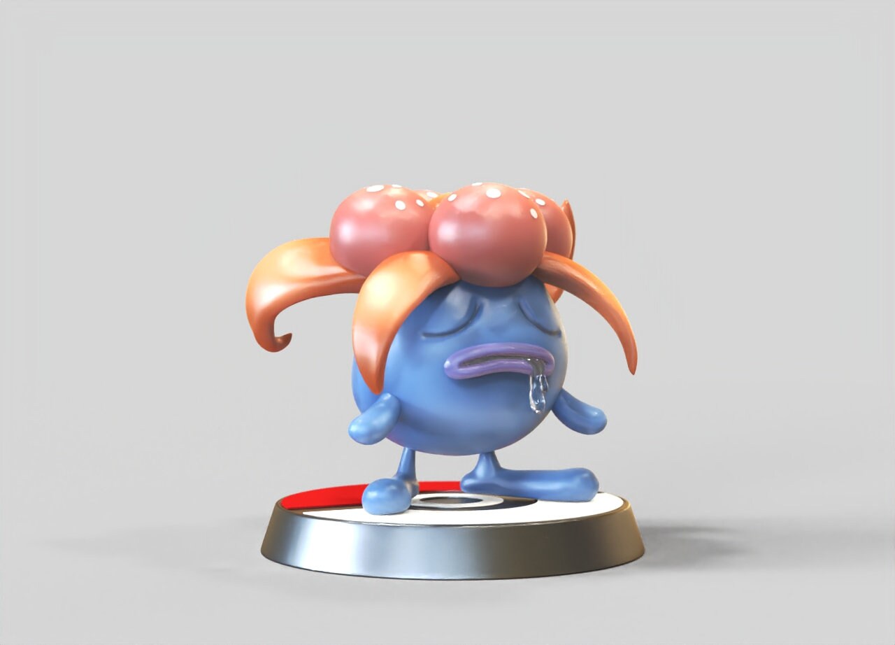 Gloom Grass Poison Pokemon Statue Figure Hand Painted 3D Printed ...