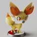 Fenikin Fire Fox Pokemon Figure Hand Painted Nintendo Gaming Decor - Etsy