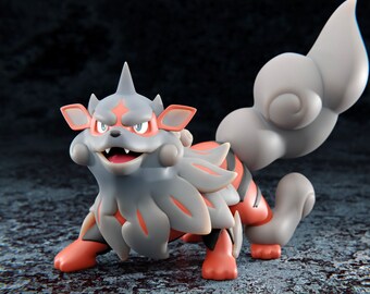 Fenikin Fire Fox Pokemon Figure Hand Painted Nintendo Gaming Decor - Etsy
